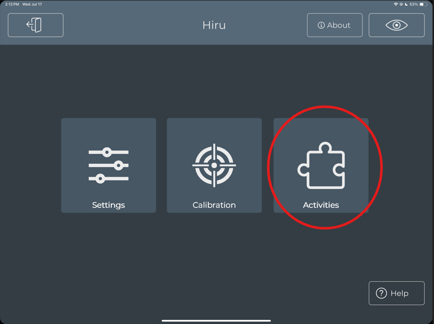 How do I use Hiru app activities? – Forbes AAC Online Help Center