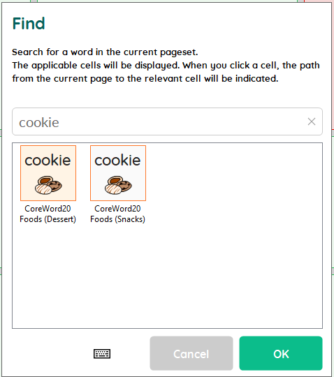 How do I find a word? – Forbes AAC Online Help Center