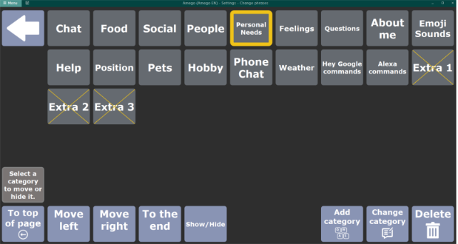How do I add/edit categories in Amego? – Forbes AAC Online Help Center