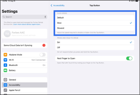 Troubleshooting Guided Access on my ProSlate 10 – Forbes AAC