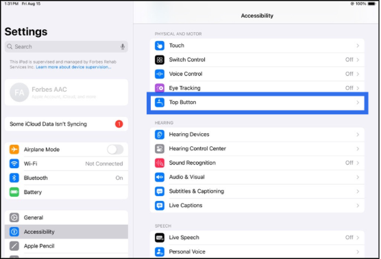 Troubleshooting Guided Access on my ProSlate 10 – Forbes AAC