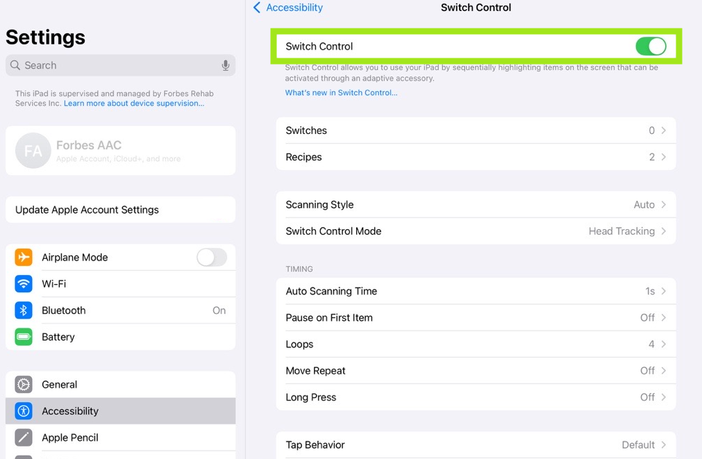 How do I quickly turn on and off switch scanning on my ProSlate 10 ...