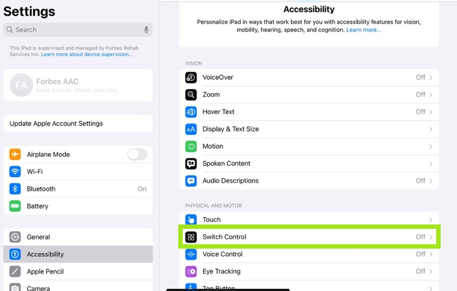 How do I quickly turn on and off switch scanning on my ProSlate 10 ...